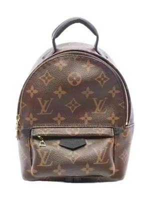 LOUIS VUITTON 2021-2026 Monogram Mini Palm Springs Backpack - Brown
