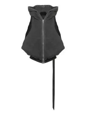 Rick Owens Sleeveless Hooded Hoodie - Grey