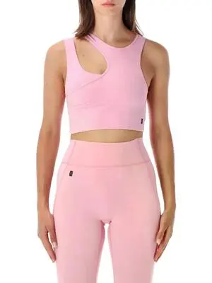 On Studio Cut-out Cropped Top - Pink