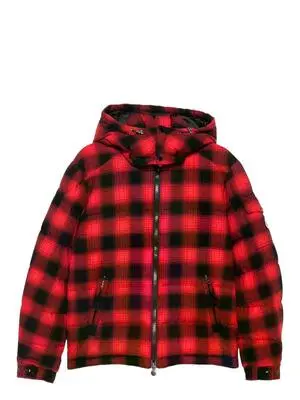 Moncler Airor Check Jacket Red
