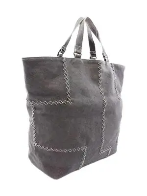 BOTTEGA VENETA 2000s Whipstitch Canvas Tote Bag