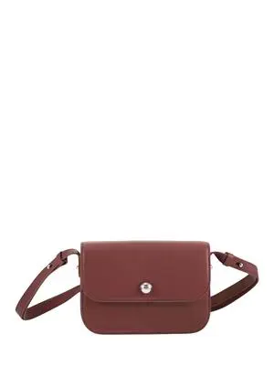 Max Mara Leather Flap Crossbody Bag - Red