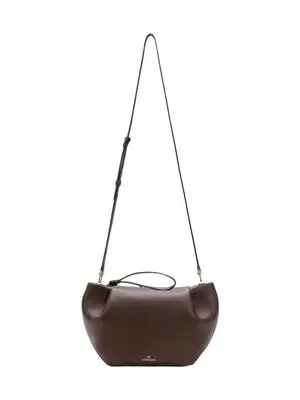 LA PORTEGNA Marta Leather Clutch Bag - Red