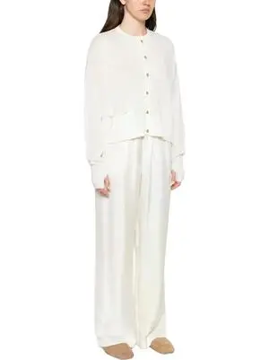 MA'RY'YA Patch-pocket Cardigan - Neutrals