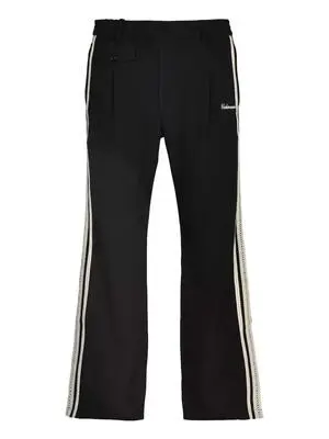 CEDARWOOD Crochet-knit Logo-embroidered Track Pants - Black