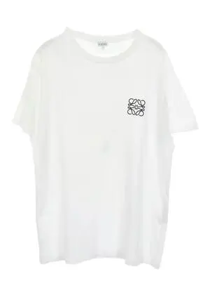 Loewe 2010s Anagram Embroidered T-shirt - White