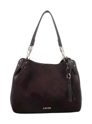 LIU JO Chevron-quilted Tassel Tote Bag