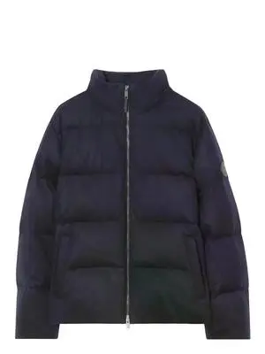 Burberry Cashmere Puffer Jacket Blue