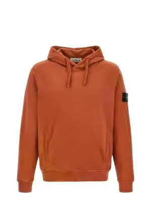 Stone Island 6100048 Brushed Organic Cotton Fleece Sweatshirt - Orange