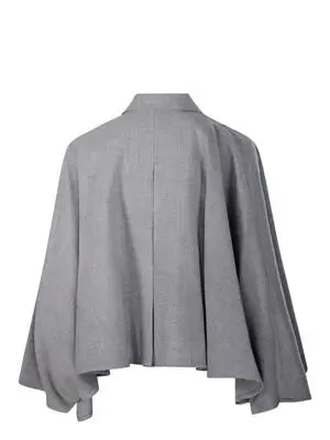 OSCAR THE COLLECTION Cape-style Layered Top - Grey