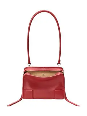Loewe Small Amazona 180 Leather Tote Bag - Red