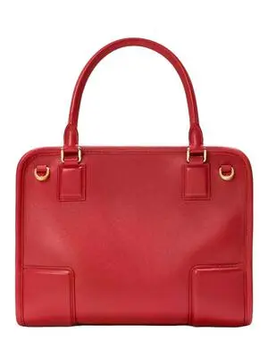 Loewe Small Amazona 180 Leather Tote Bag - Red