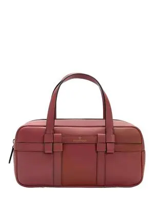 LA PORTEGNA Bibi Leather Tote Bag - Red