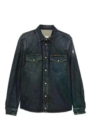 MONCLER Stone-wash Denim Shirt