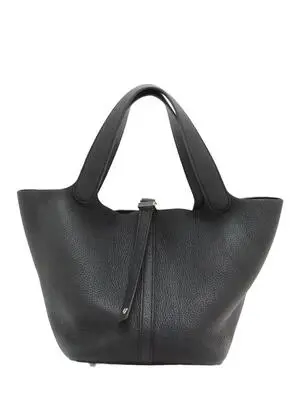 Hermès 2022 Clemence Picotin Lock 22 Handbag - Black