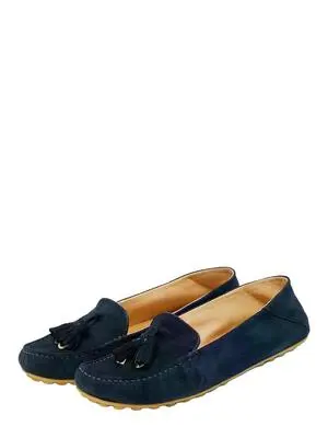 Loro Piana Dot Sole Walk Tassel Loafers - Blue