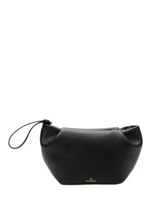 LA PORTEGNA Marta Leather Tote Bag - Black