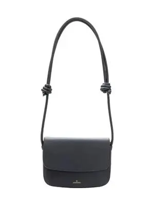 LA PORTEGNA Lucía Leather Shoulder Bag - Blue
