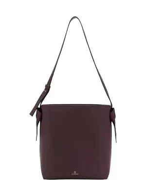 LA PORTEGNA Paula Leather Shoulder Bag - Red