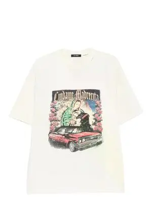 WILLY CHAVARRIA Graphic-print T-shirt - Neutrals