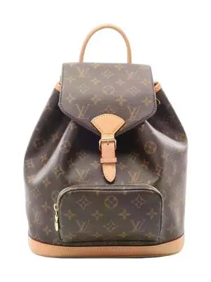 LOUIS VUITTON 2010s Monogram Montsouris Pm Backpack - Brown