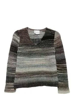 NEERA V-neck Sweater - Grey
