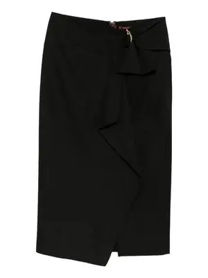 MAX MARA Buckle-detail Wrap Mini Skirt