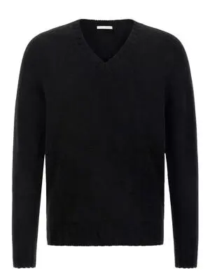 OLIVER LATTUGHI V-neck Cashmere Sweater Black