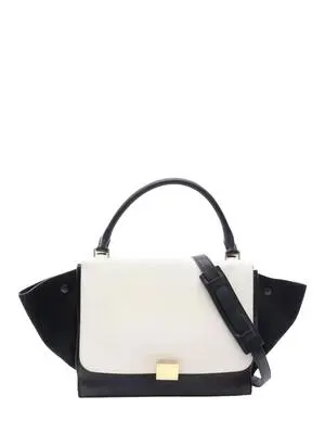 Celine 2000s Medium Trapeze Tote Bag - Black