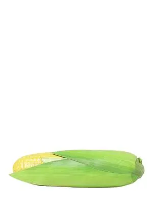 Moschino Corn Bag Clutch With Graphic Print And Snap Closure - Multicolor