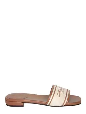 JIMMY CHOO Logo Strap Sandals