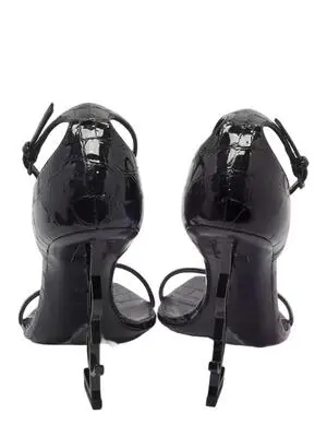Saint Laurent Opyum Ankle-strap Sandals - Black
