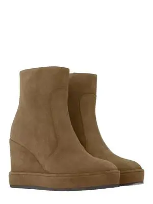 CastaÑer Brisbane Wedge Ankle Boots - Brown