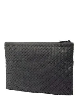 BOTTEGA VENETA 2012-2026 Nappa Intrecciato Zip Clutch Bag