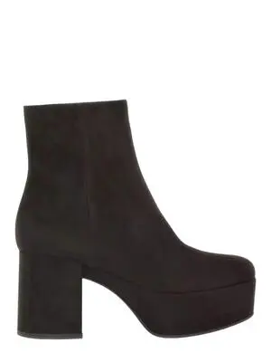 GIANVITO ROSSI Sally Platform Ankle Boots Brown