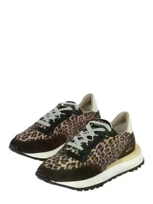 HIDNANDER Tenkei Leopard-print Sneakers - Neutrals