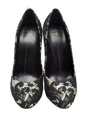 GIUSEPPE ZANOTTI Lace Pointed-toe Pumps