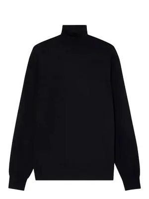 Brooks Brothers Ribbed-trim Turtleneck Sweater - Blue