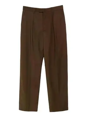 SANDRO Gerard Pleated Wide-leg Trousers