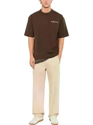 Polo Ralph Lauren Logo Embroidered T-shirt - Brown