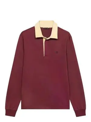 Brooks Brothers Corduroy-collar Logo-embroidered Polo Shirt - Red