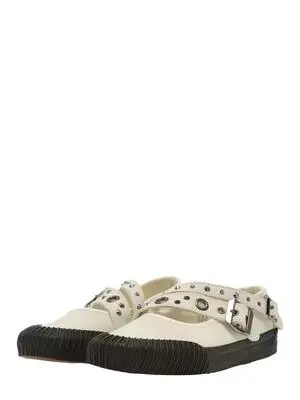 VANS Mary Jane Studded Buckled Sneakers - Neutrals