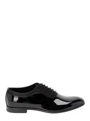 Dolce & Gabbana Patent-leather Lace-up Shoes - Black