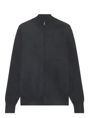 Brooks Brothers Mock-neck Cardigan - Grey