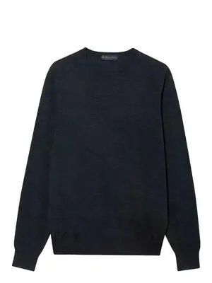 BROOKS BROTHERS Crew-neck Ribbed-trim Sweater