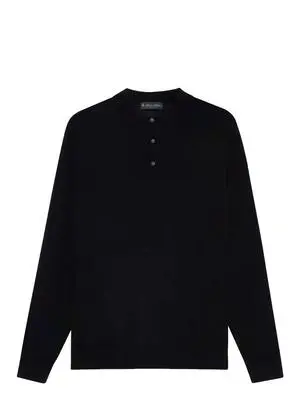 Brooks Brothers Merino Wool Knit Polo Shirt - Blue