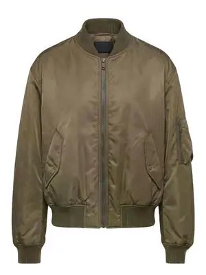 Prada Zip-up Bomber Jacket - Green