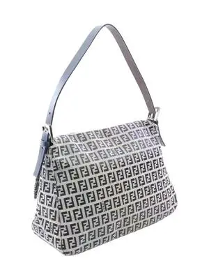 Fendi 2000s Zucchino Mamma Bucket Shoulder Bag - Grey