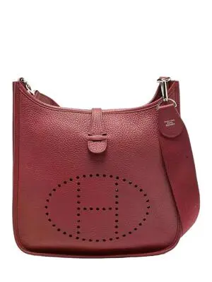 Hermès 2014 Pm Evelyne Iii Crossbody Bag Red