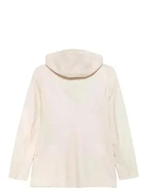 Eleventy Hooded Button-fastening Blazer - Neutrals